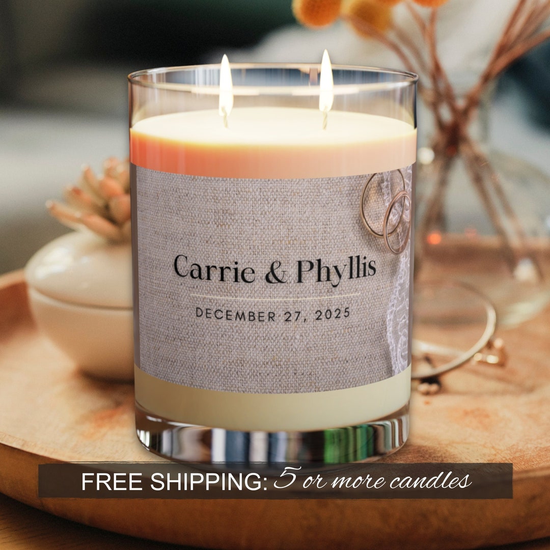 Personalized Save the Date Picture Candle Gift for Bridesmaid Proposal ...