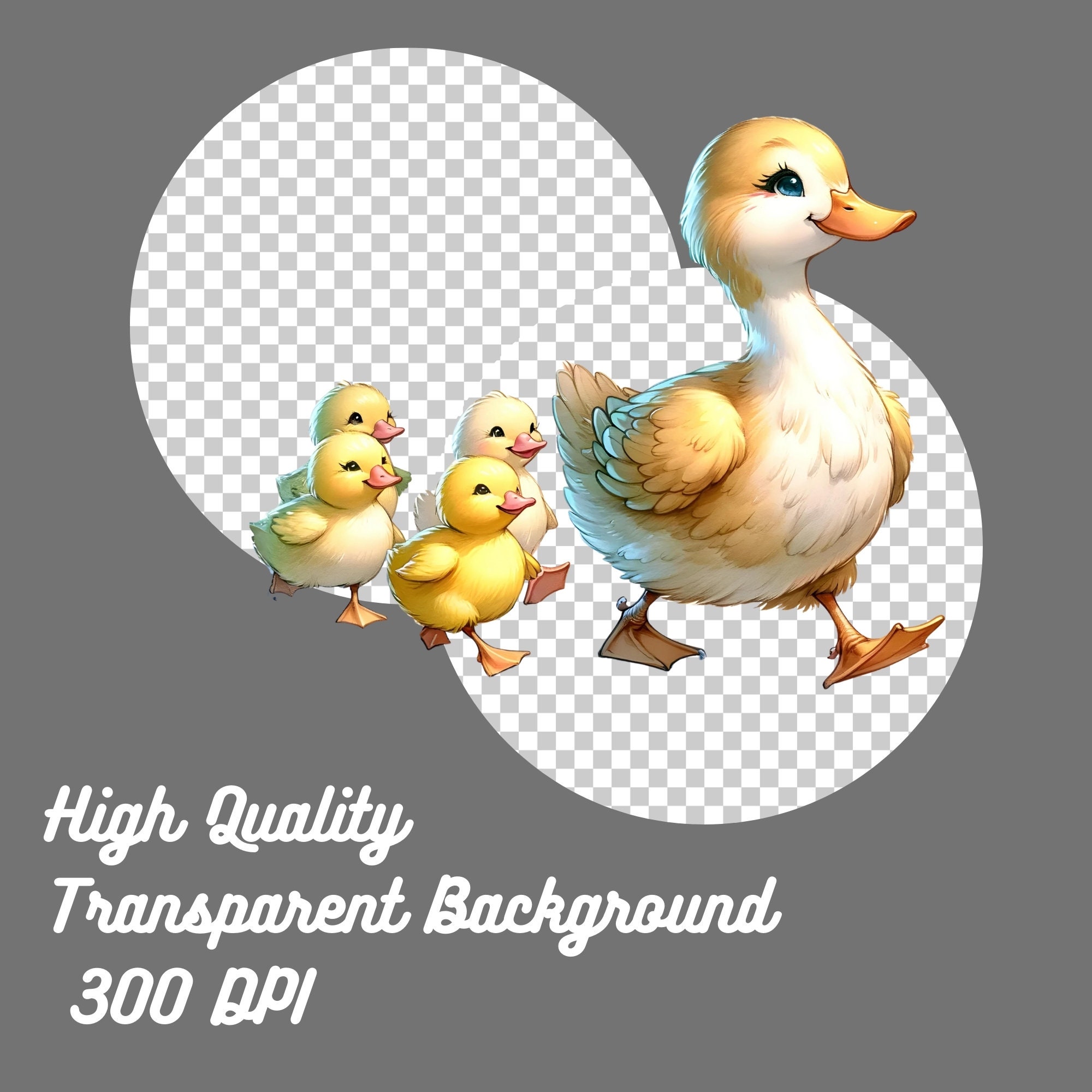 24 PNG , 300 DPI, Cute Animals in Various Poses, Watercolor Clipart ...