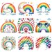25 PNG, 300 DPI, Rainbow, Watercolor Clipart, Commercial Use - Etsy
