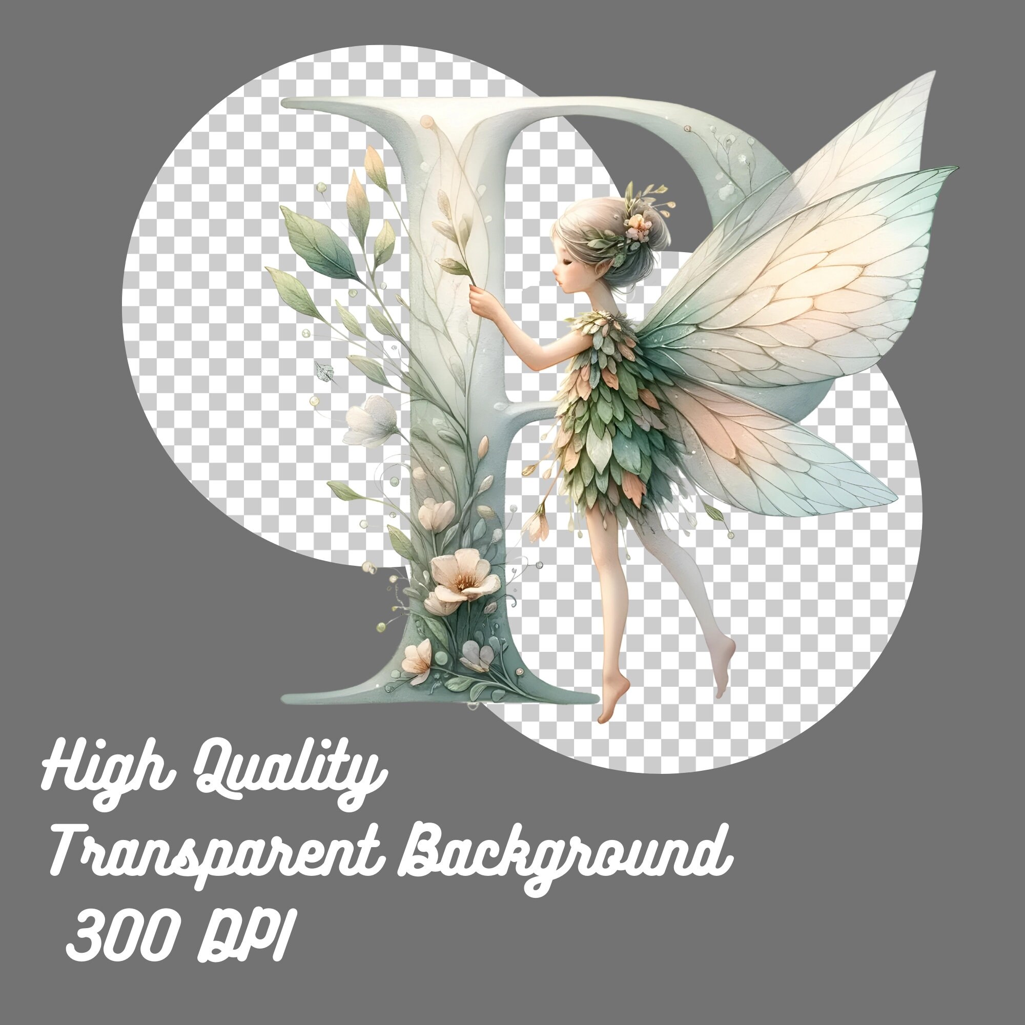 Alphabet A to Z With Fairy, Watercolor Clipart, Cute Watercolor for ...