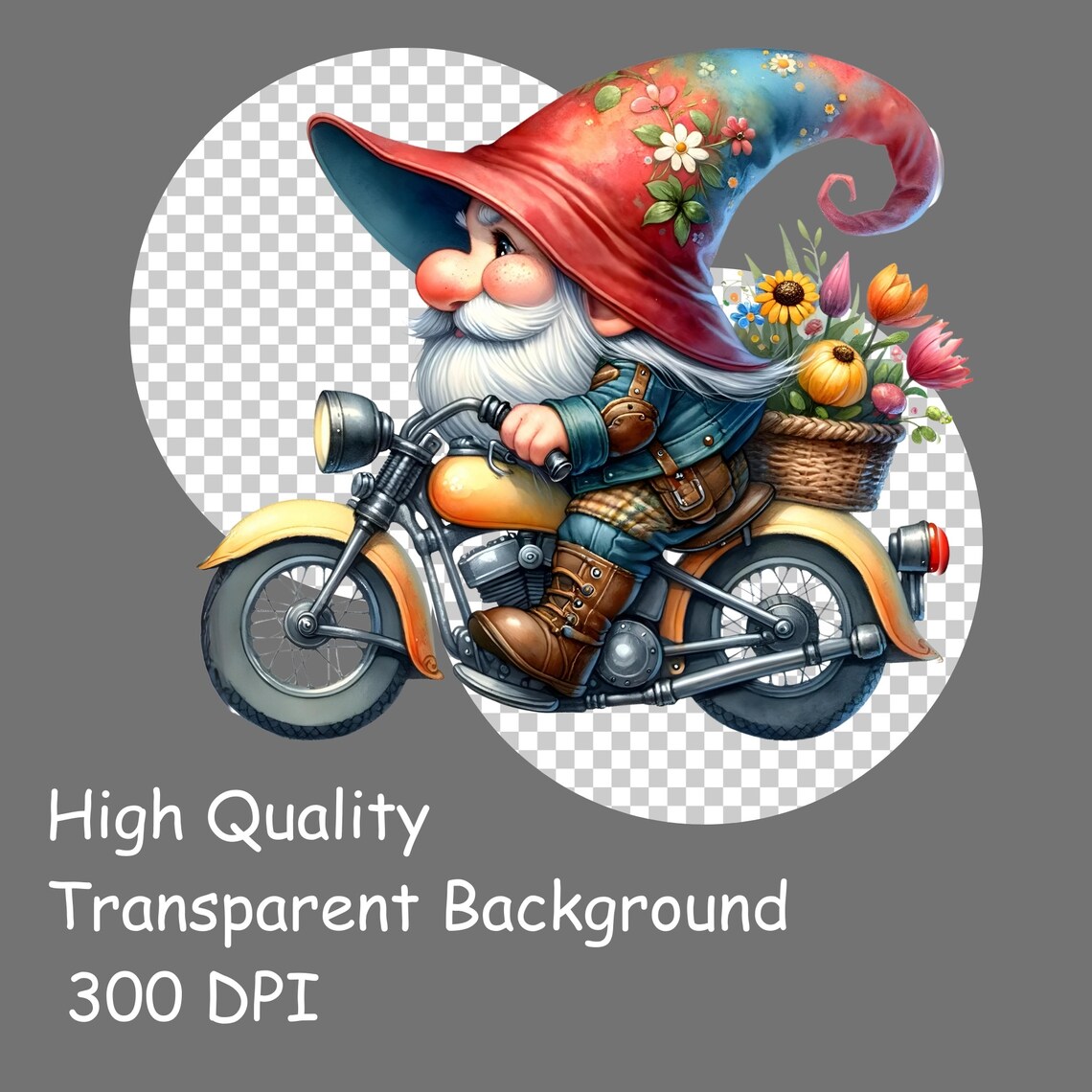 22 PNG, 300 DPI, Gnome With Vehicle, Watercolor Clipart, Commercial Use ...