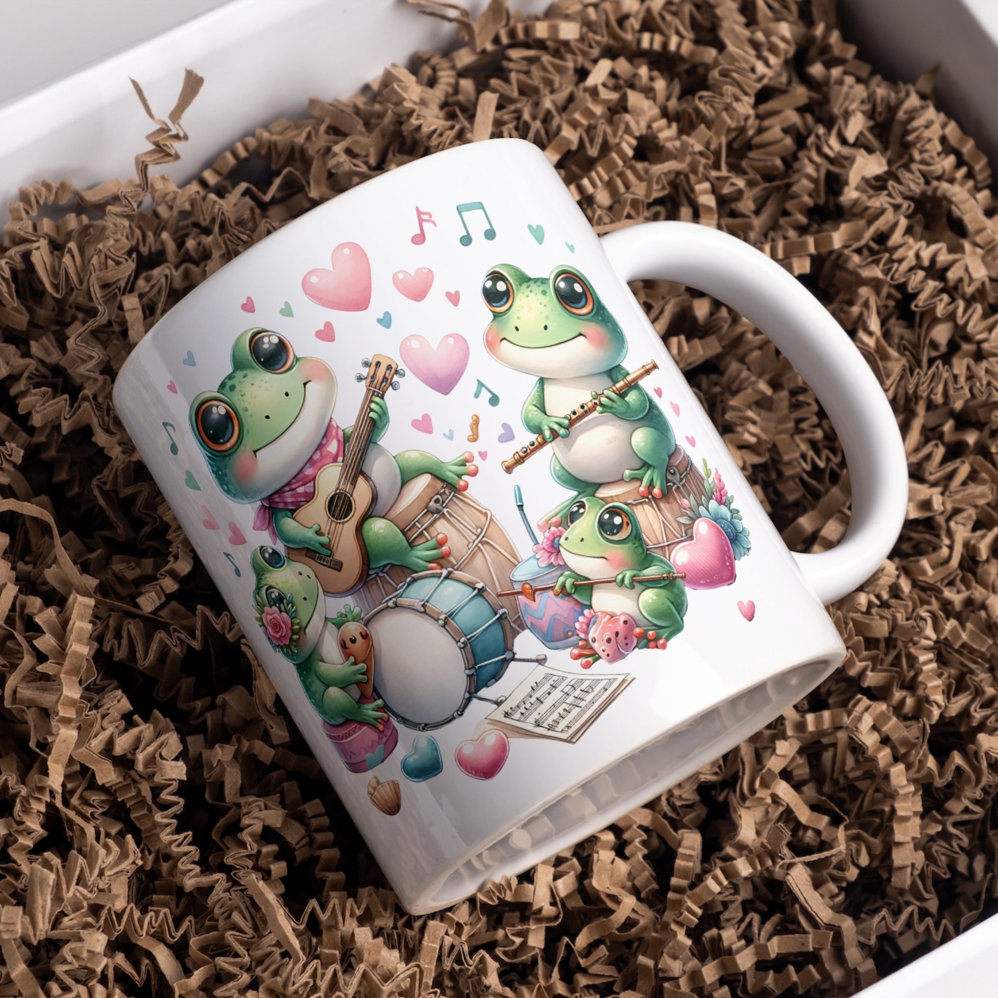 Frogs in Valentine Clipart Theme, Watercolor Clipart, Cute Watercolor ...