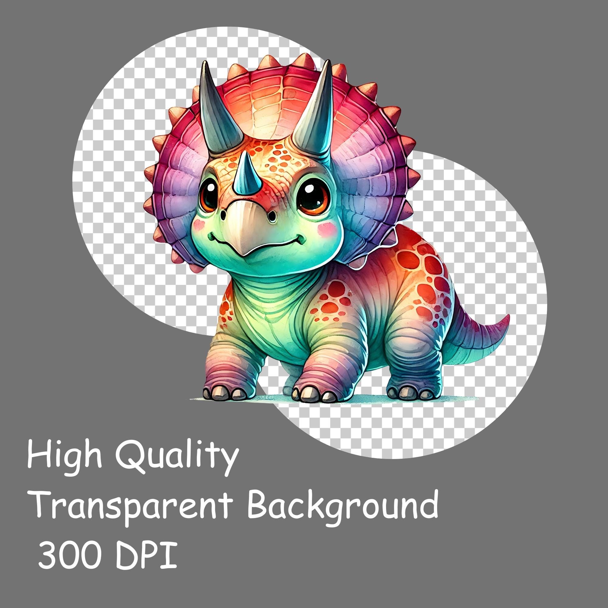 21 PNG, 300 DPI, Cute Dinosaur, Watercolor Clipart, Commercial Use - Etsy