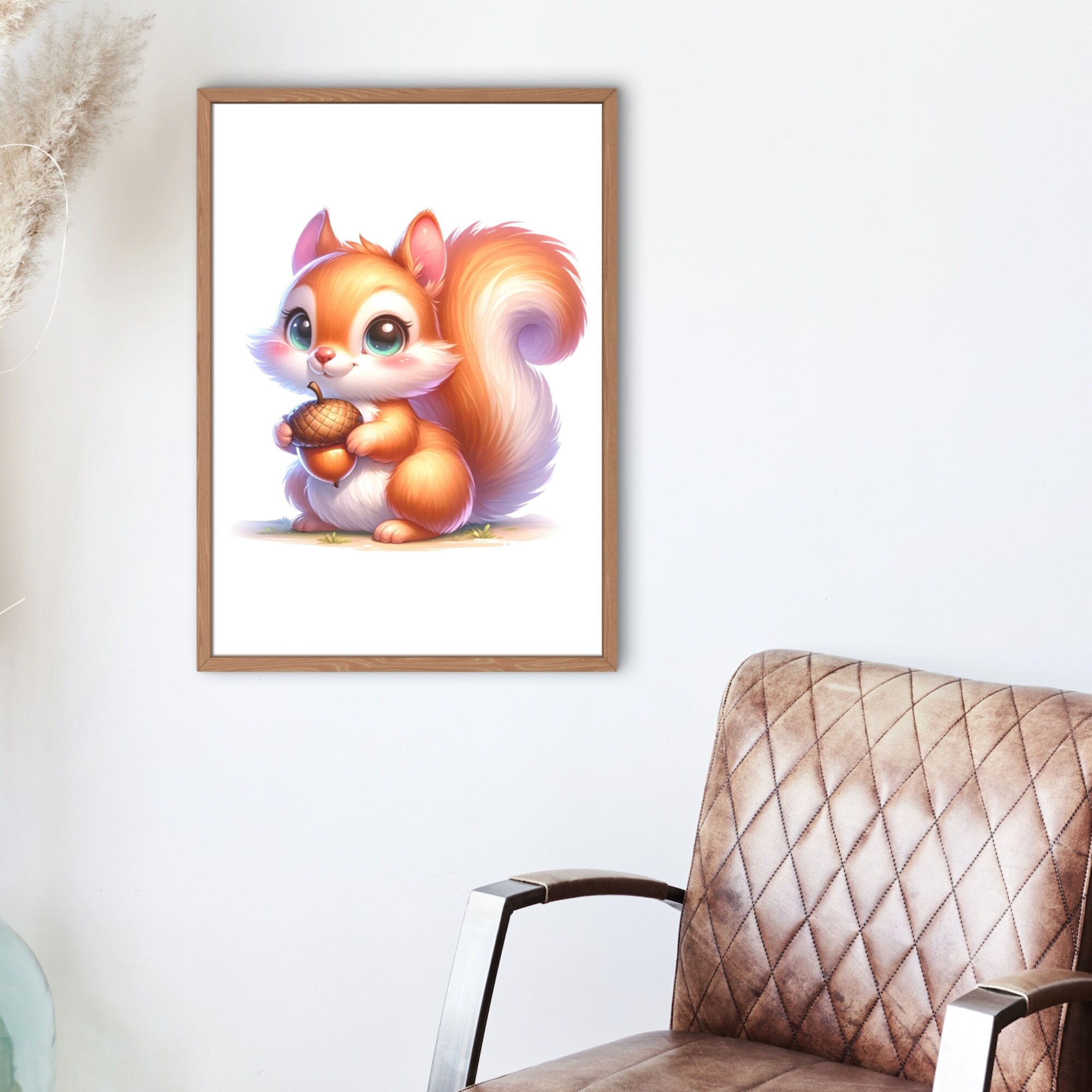 24 PNG , 300 DPI, Cute Animals in Various Poses, Watercolor Clipart ...