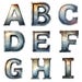 Metal Alphabet A to Z, Watercolor Clipart, Commercial Use - Etsy