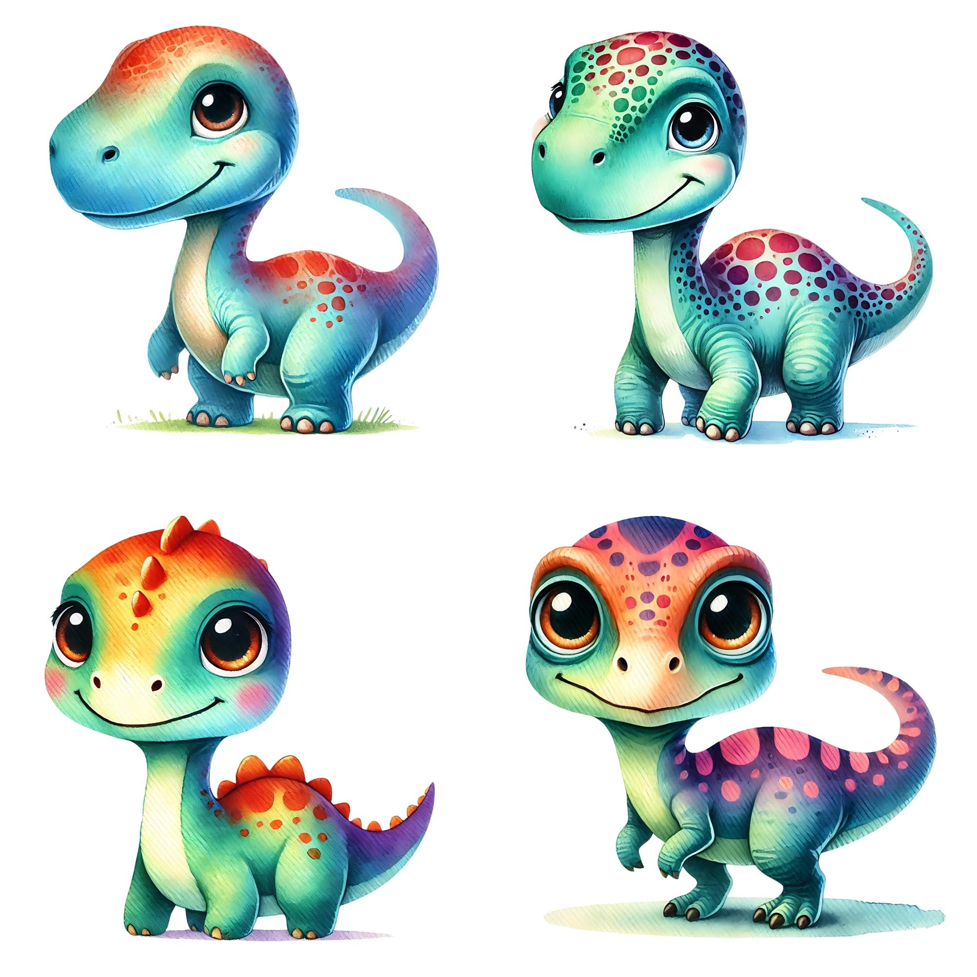 21 PNG, 300 DPI, Cute Dinosaur, Watercolor Clipart, Commercial Use - Etsy