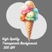 20 PNG , 300 DPI, Ice Cream in Various Forms, Watercolor Clipart, Cute ...
