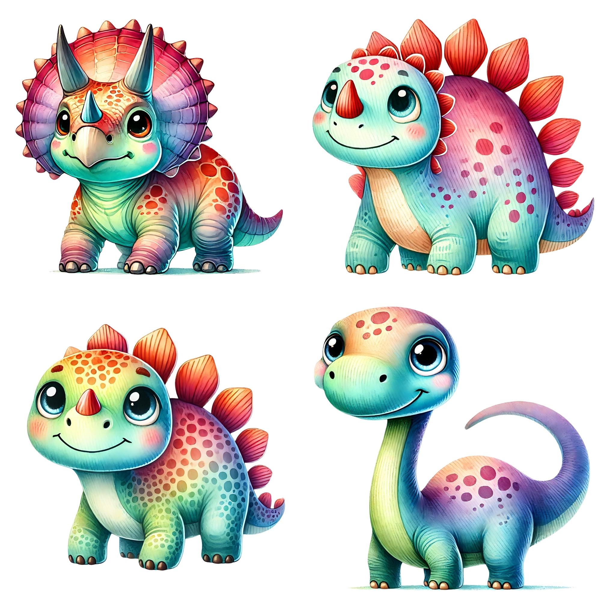 21 PNG, 300 DPI, Cute Dinosaur, Watercolor Clipart, Commercial Use - Etsy