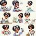 23 PNG, 300 DPI, Black Girl in Activities, Watercolor Clipart, Cute ...