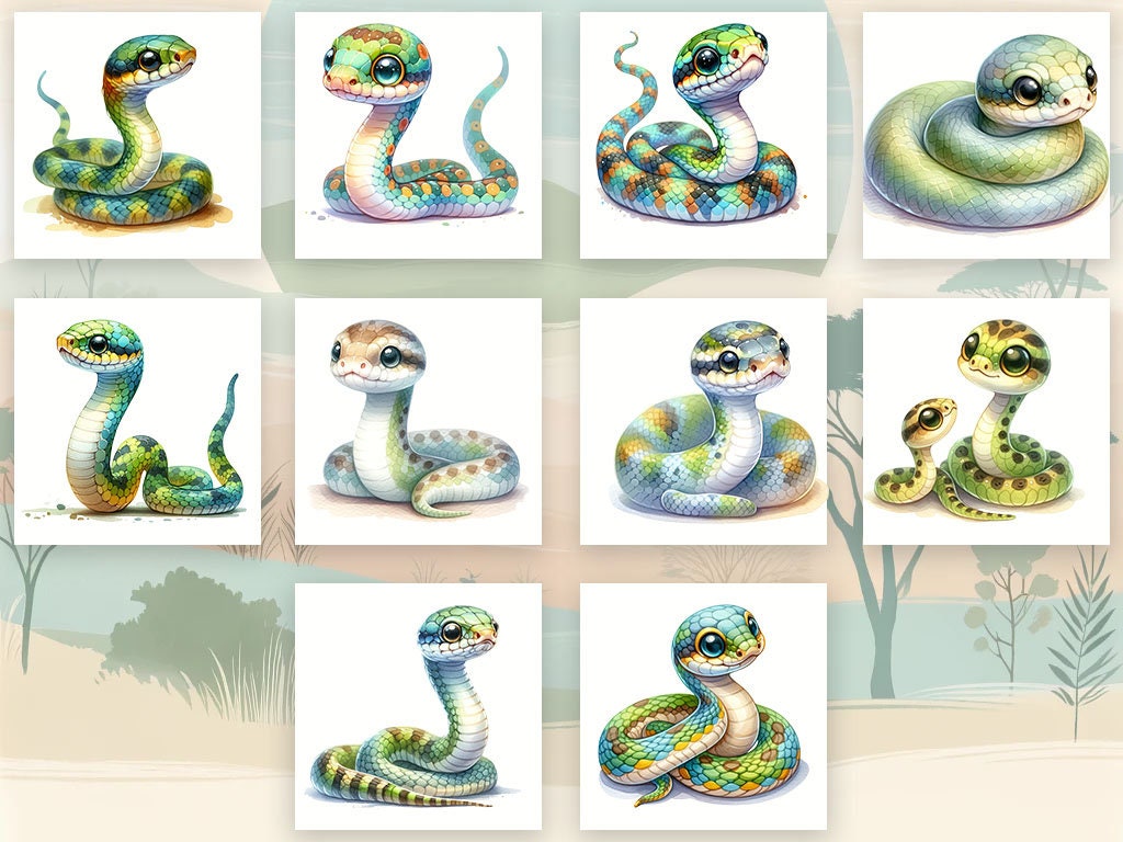 Captivating Baby Snake PNG Collection - Set of 10 Exotic Snake Images ...