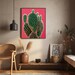 Colorful Cactus Print, Western Wall Decor, Cactus Wall Art, Minimalist ...