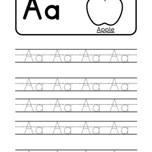 Tracing Coloring Pages for Preschool - Etsy