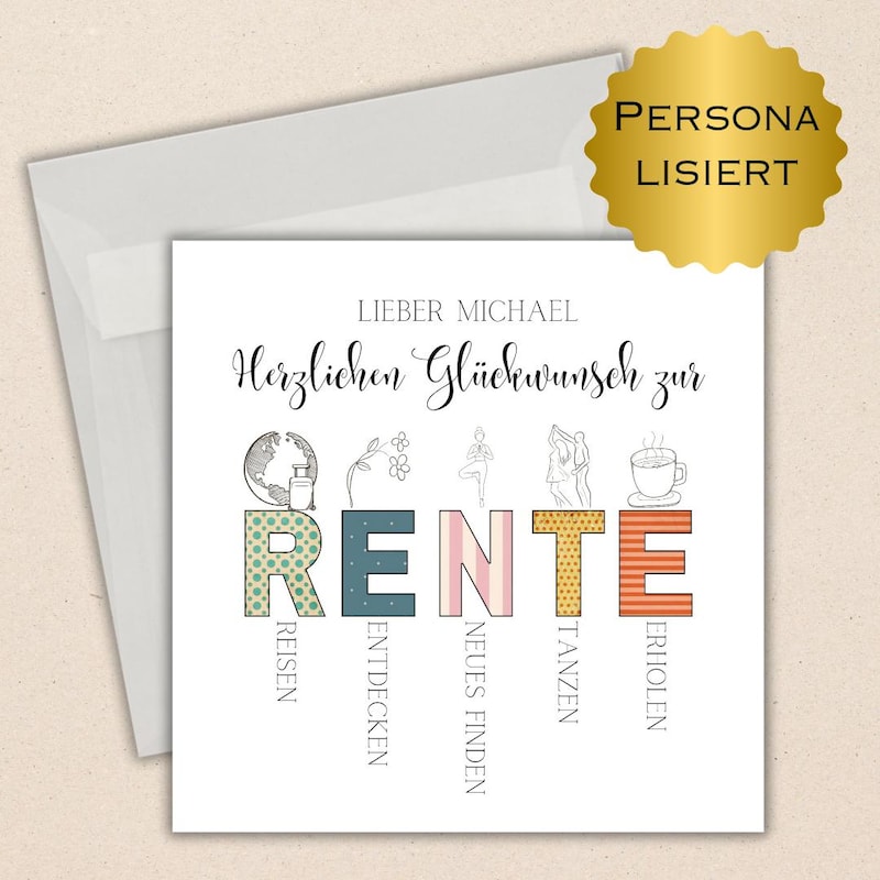 Karte abschied in den ruhestand - Etsy.de