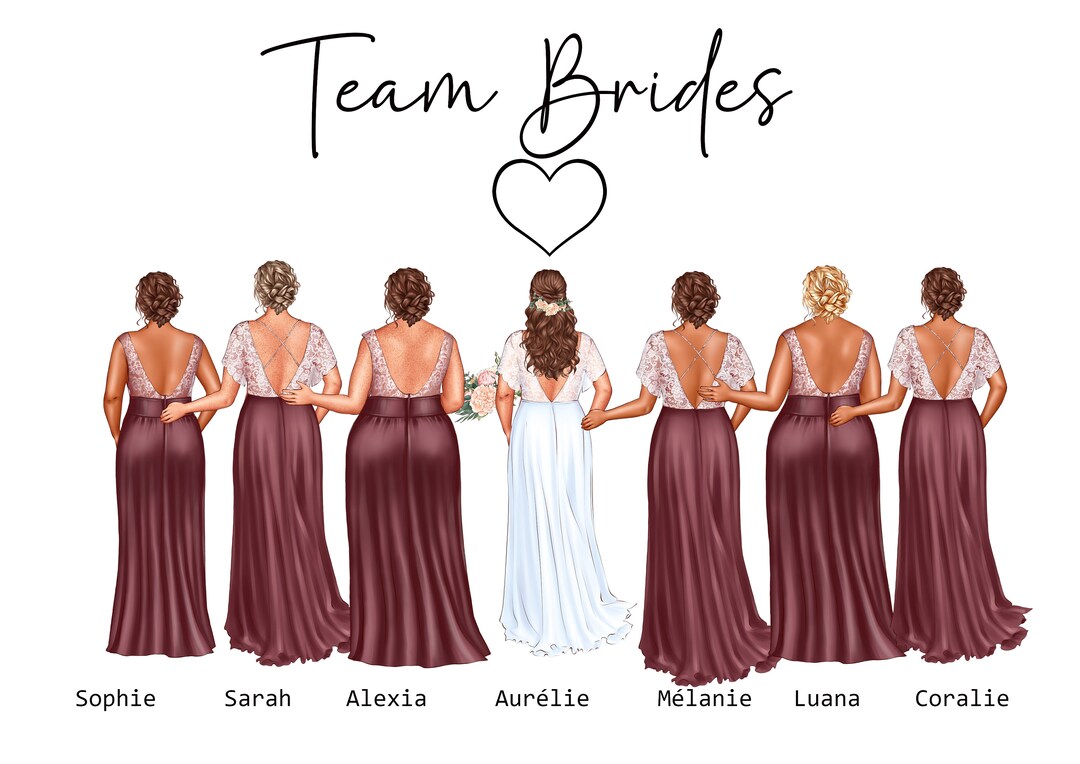 Personalized Team Bride Posters - Etsy