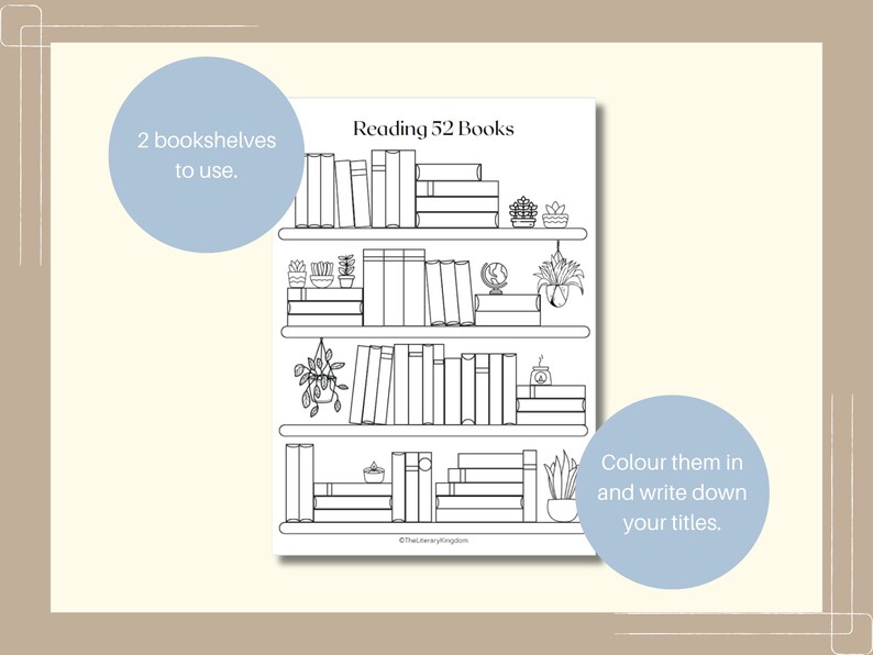 TWO Printable Reading Trackers, 100 Books Reading Log and 52 Books ...