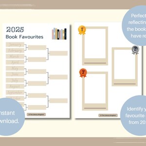 Printable 2024 Book Ranking Template, Track Your Favourite Reads - Etsy