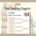 Printable 2024 Book Ranking Template, Track Your Favourite Reads - Etsy