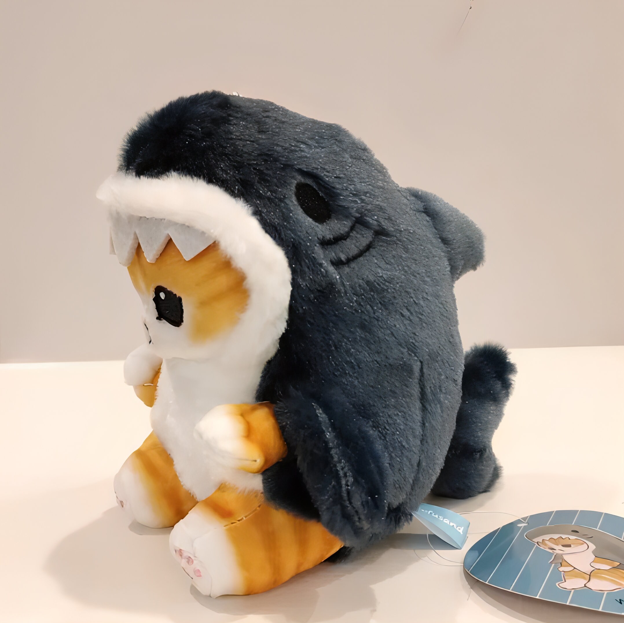 Cute Kawaii Cat Shark Plush Keychain 5 Inch - Etsy