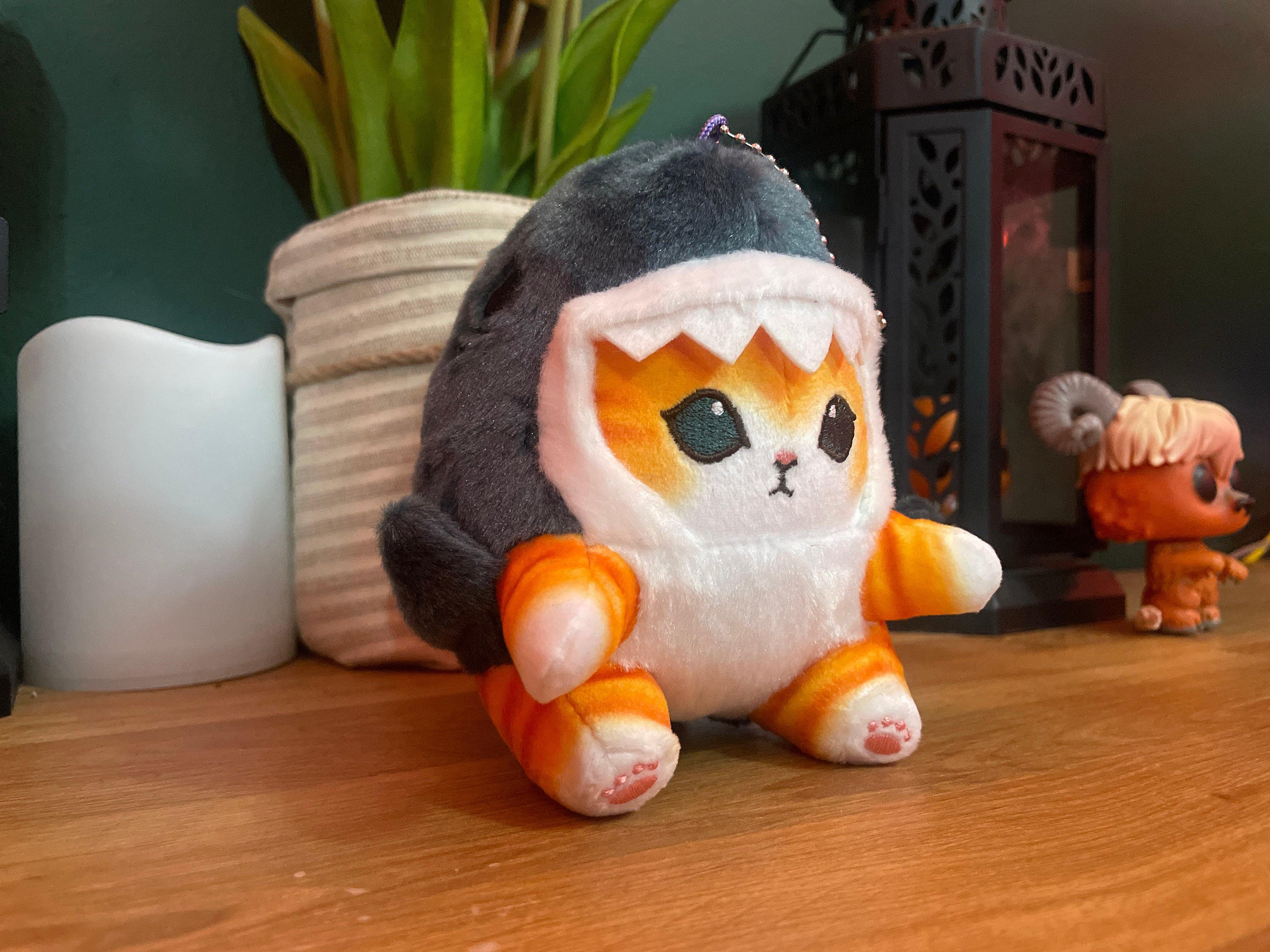 Cute Kawaii Cat Shark Plush Keychain 5 Inch - Etsy