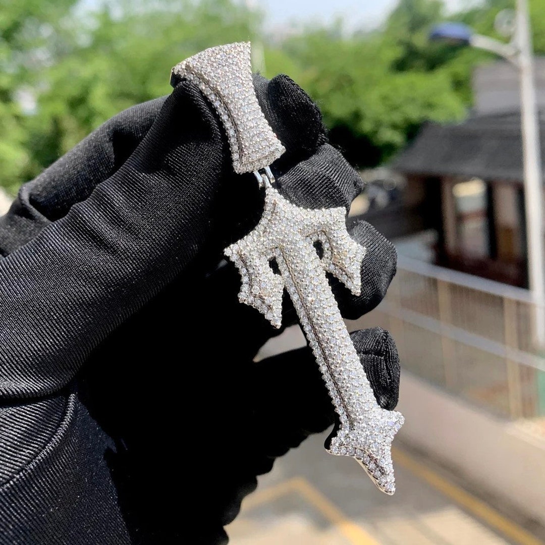 Trapstar Central Cee Inspired Chain Necklace, Hip Hop Jewelry ...