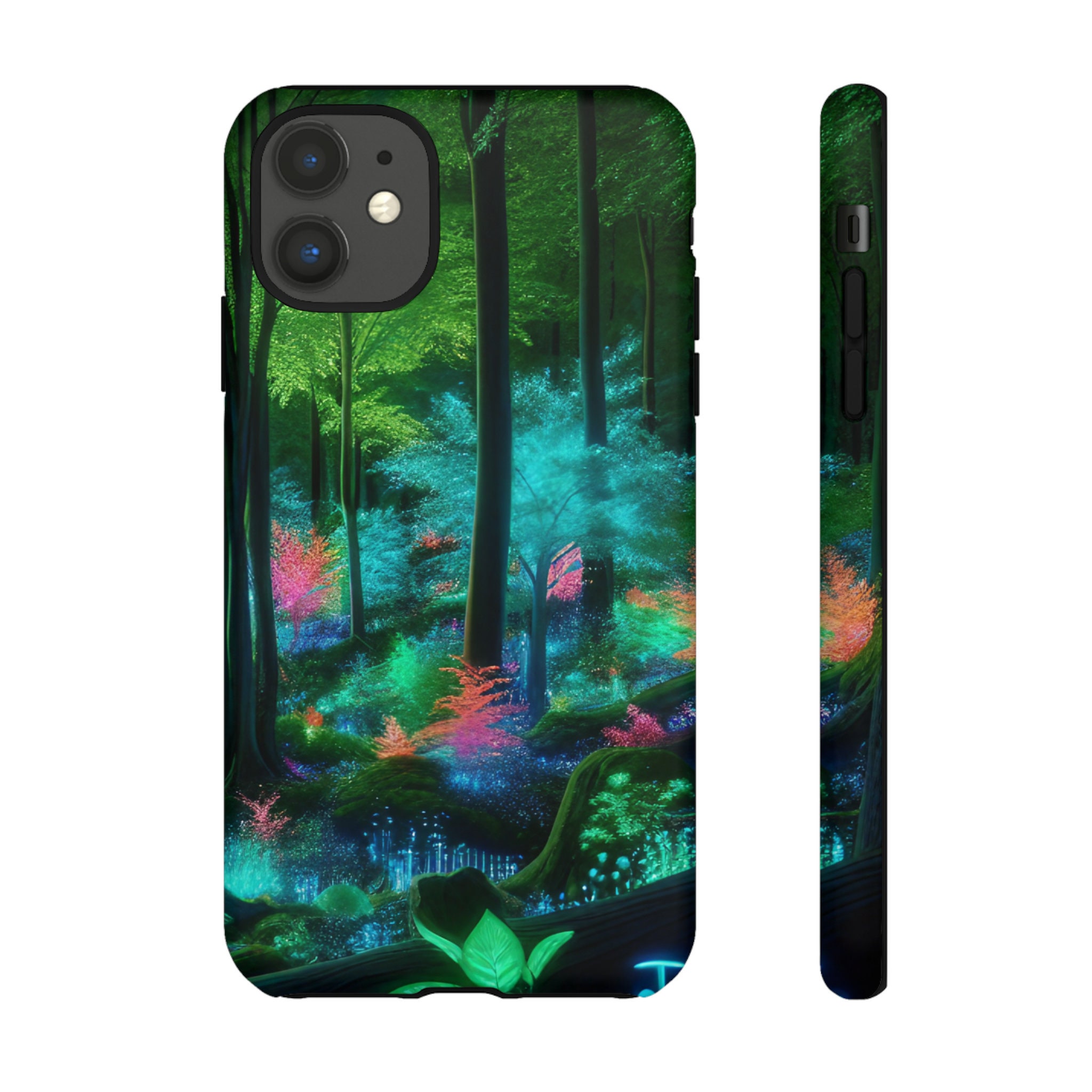 Enchanting Bioluminescent Forest Phone Case Illuminate Your Device With ...