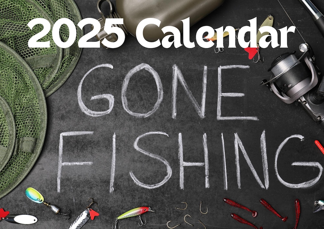 Gone Fishing Best Fishing Days Calendar; Digital Download for on the Go ...