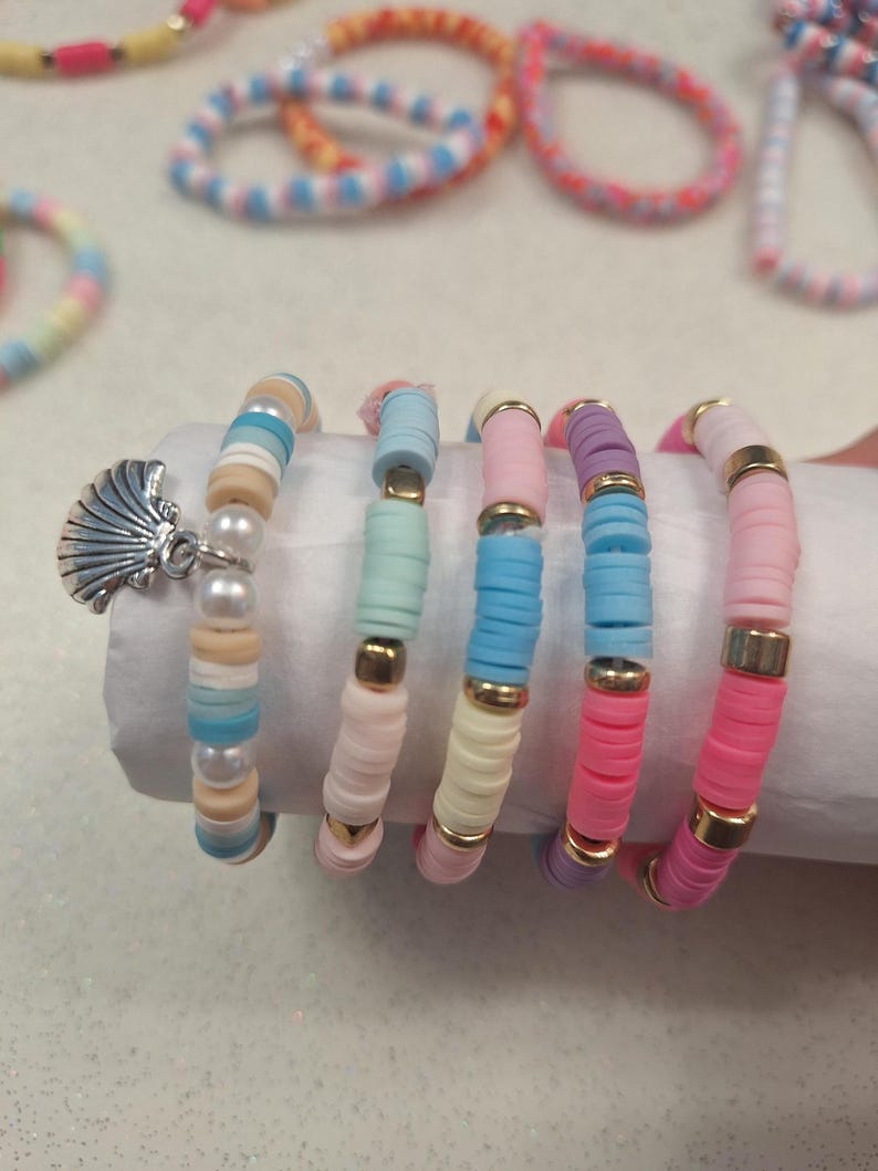Clay Bead Bracelets Summer Addition - Etsy