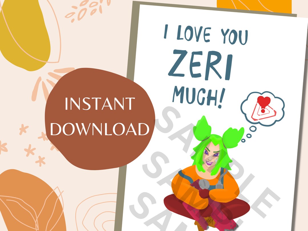 Love Greeting Card - Zeri, League of Legends - Etsy