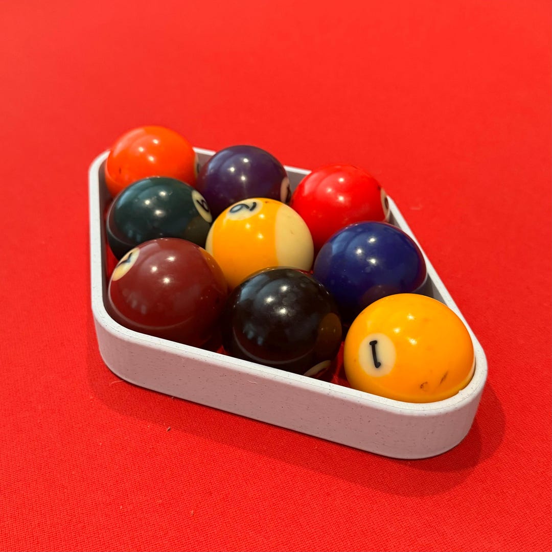 9-ball Rack Customizable 3D Printed Gift for Poolplayers - Etsy
