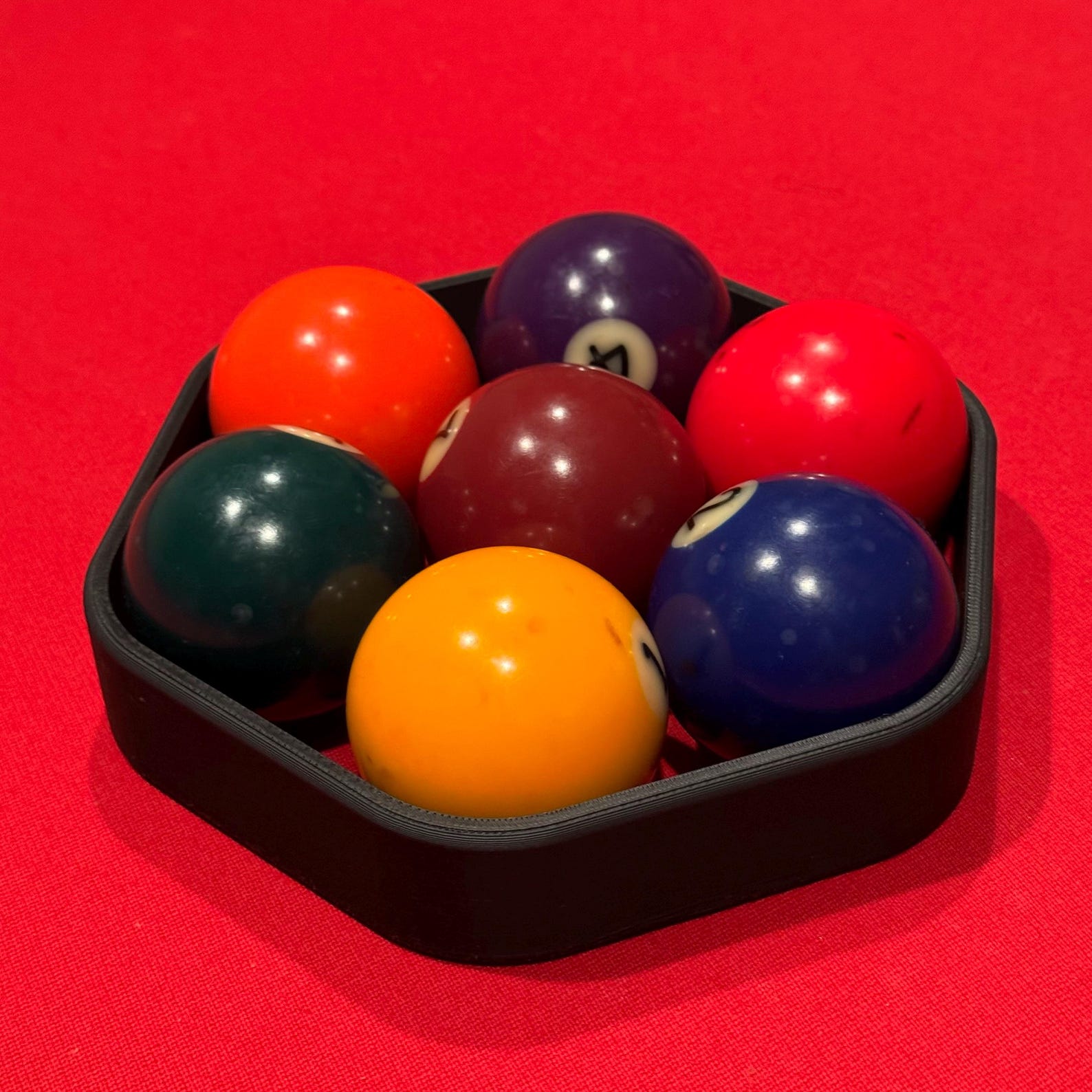 3-ball Rack & 7-ball Rack | Cute 3D Printed Gift for Poolplayers - Etsy