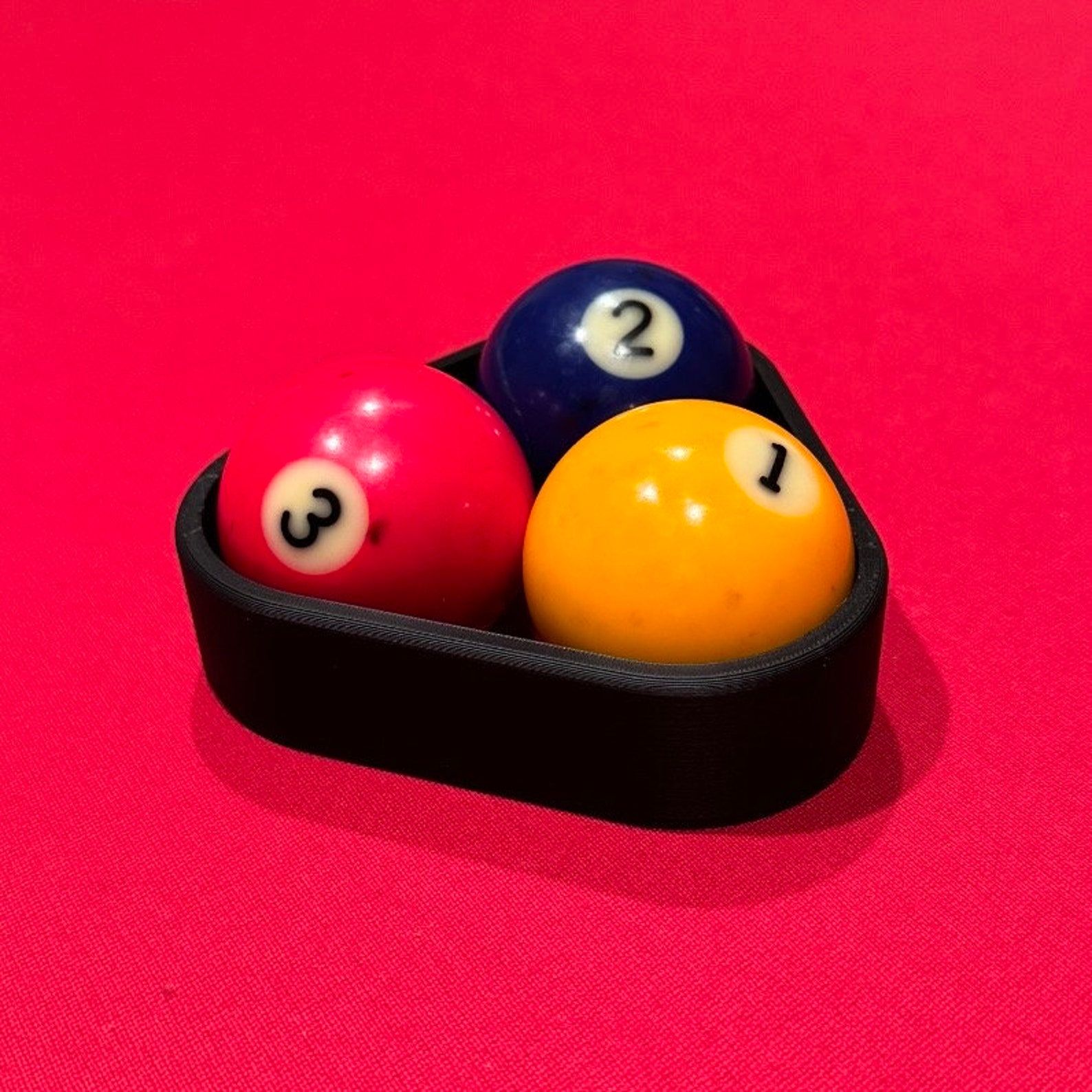 3-ball Rack | Cute 3D Printed Gift for Poolplayers - Etsy