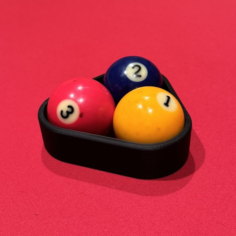3-ball Rack | Cute 3D Printed Gift for Poolplayers - Etsy