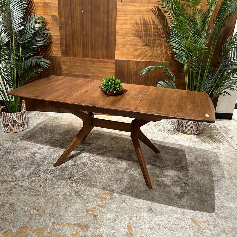 Solid Wood Extendable Table - Etsy