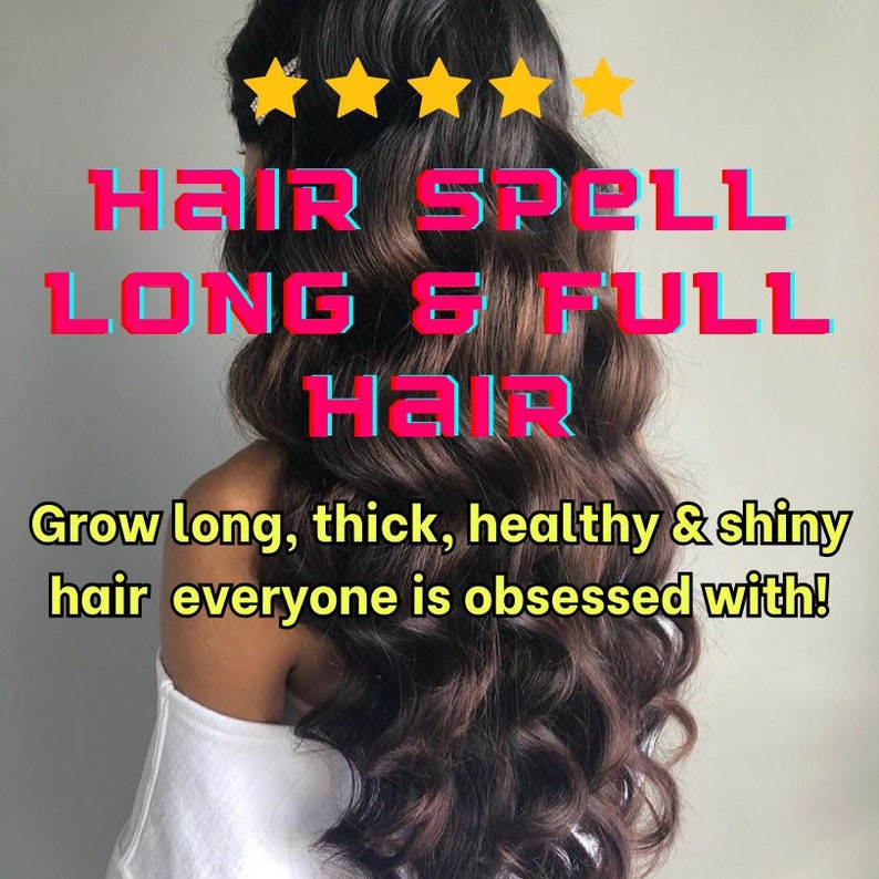 Hair Growth Spell Long Hair Spell Full Hair Spell Hairloss Spell Same ...