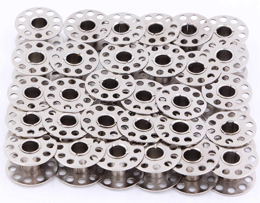 50 Pack of Singer Class 15 Metal Platinum Collection Bobbins 2518 - Etsy