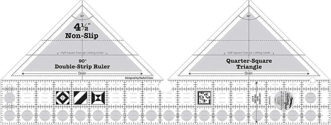 Creative Grids 90 Degree Double-strip Quilt Ruler - Etsy
