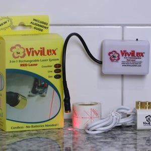 Vivilux 3-in-1 Rechargeable RED Laser System With Adjustable Line ...