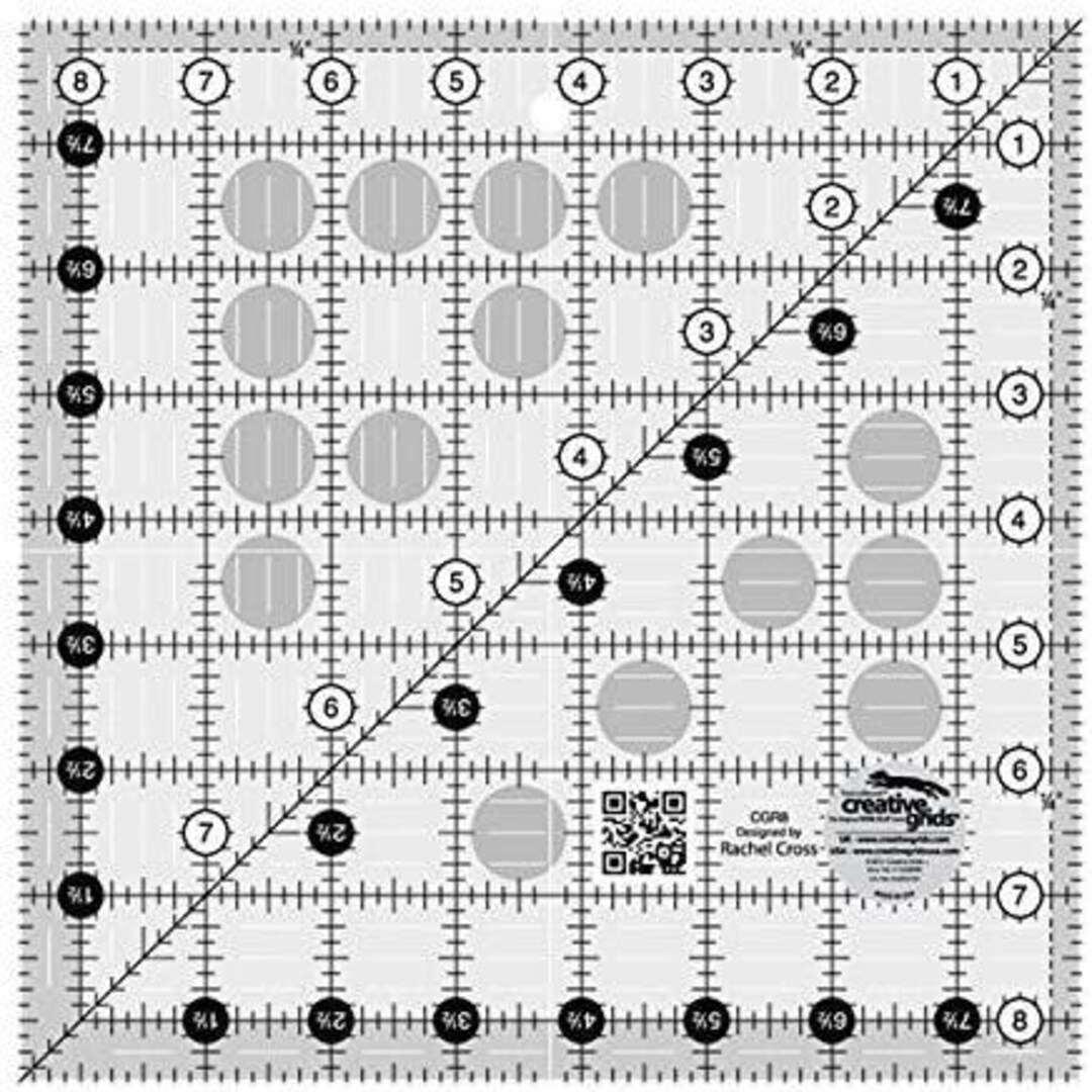 Creative Grids 8.5" Square Quilting Ruler Template CGR8 - Etsy