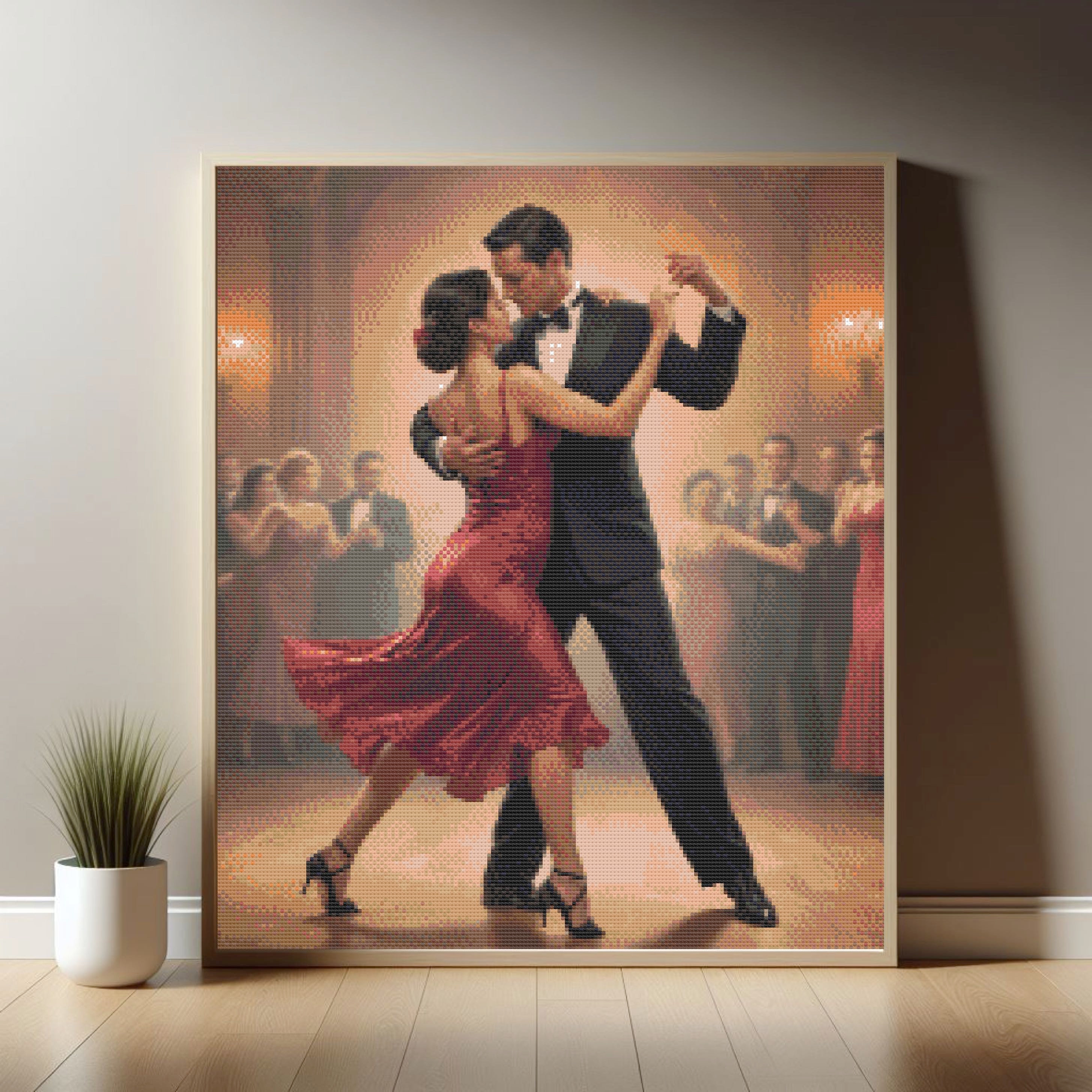 Tango Cross Stitch Pattern, PDF Pattern, Dance Embroidery, DIY, Gift ...