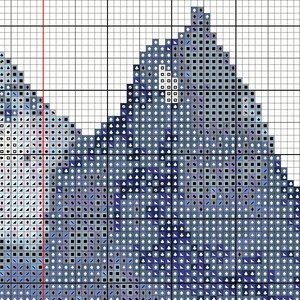 Mountain Cross Stitch Pattern: Nature Embroidery DIY (PDF Pattern) - Etsy