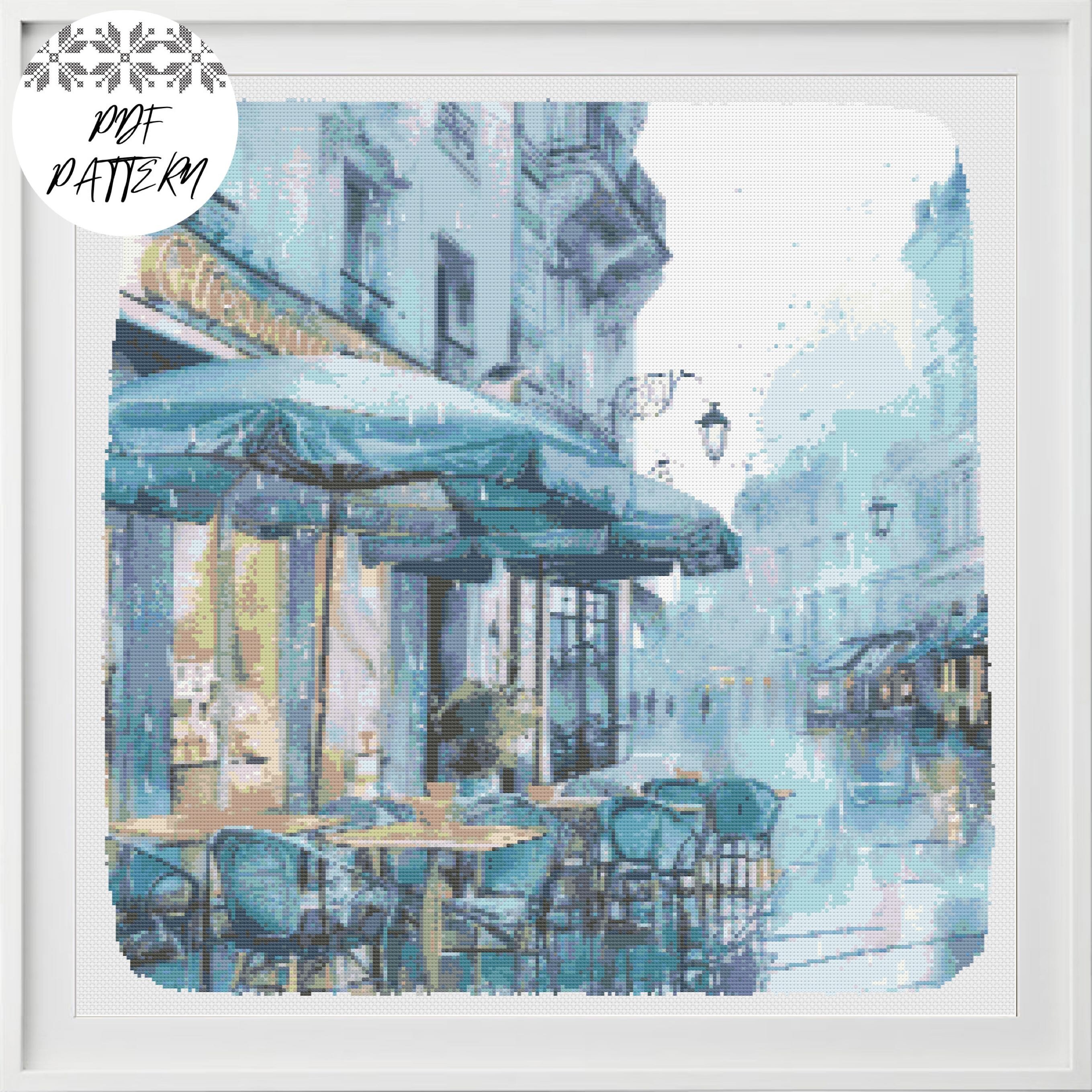 City View - Cross Stitch Pattern, PDF Pattern, Embroidery, DIY, City ...