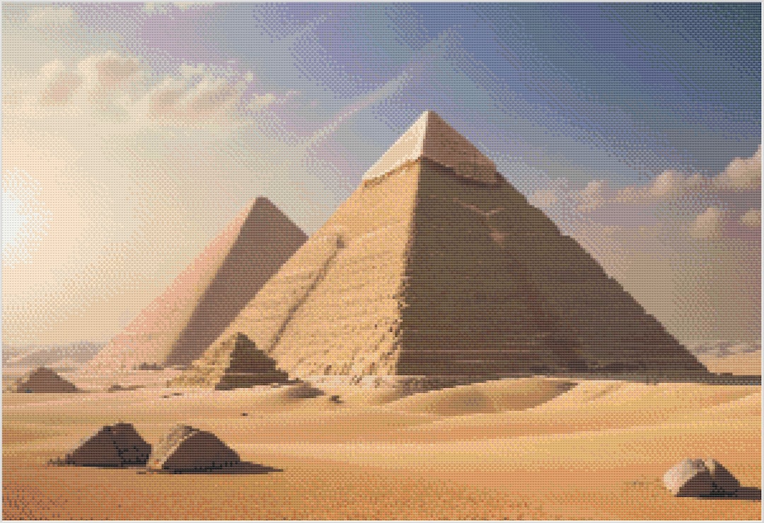 The Great Pyramid of Giza - Cross Stitch Pattern, PDF Pattern ...