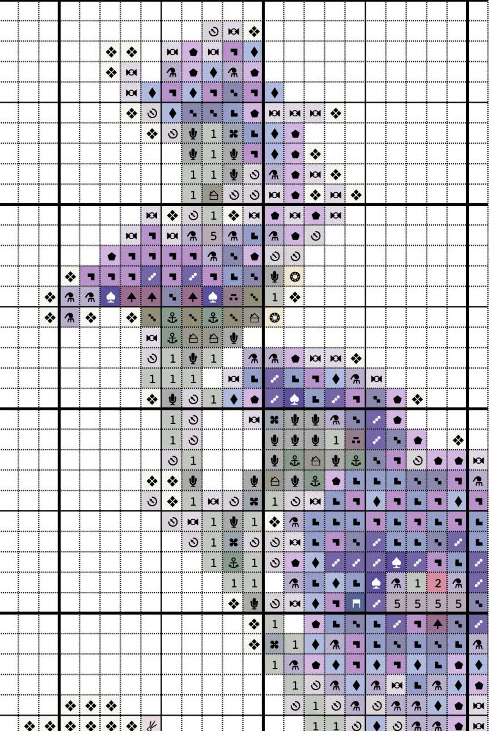 September Aster Birth Flower Cross Stitch Pattern: Botanical Embroidery ...