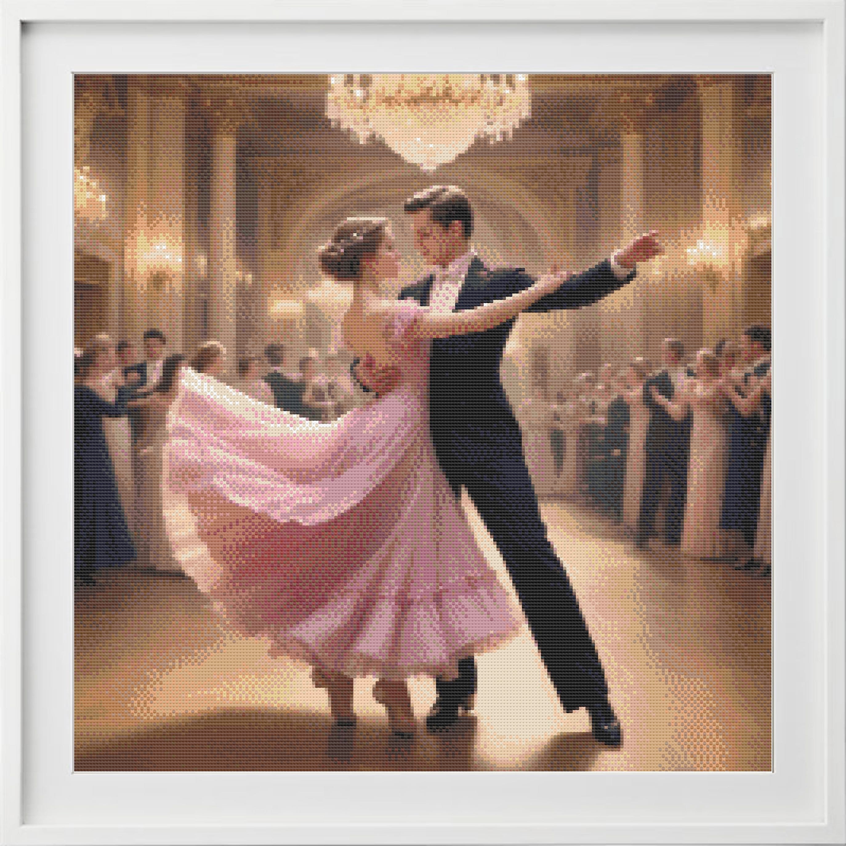 Waltz Cross Stitch Pattern, PDF Pattern, Dance Embroidery, DIY, Gift ...