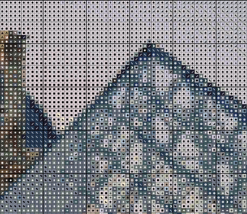 Louvre Museum Cross Stitch Pattern: Paris France DIY Needlework (PDF ...