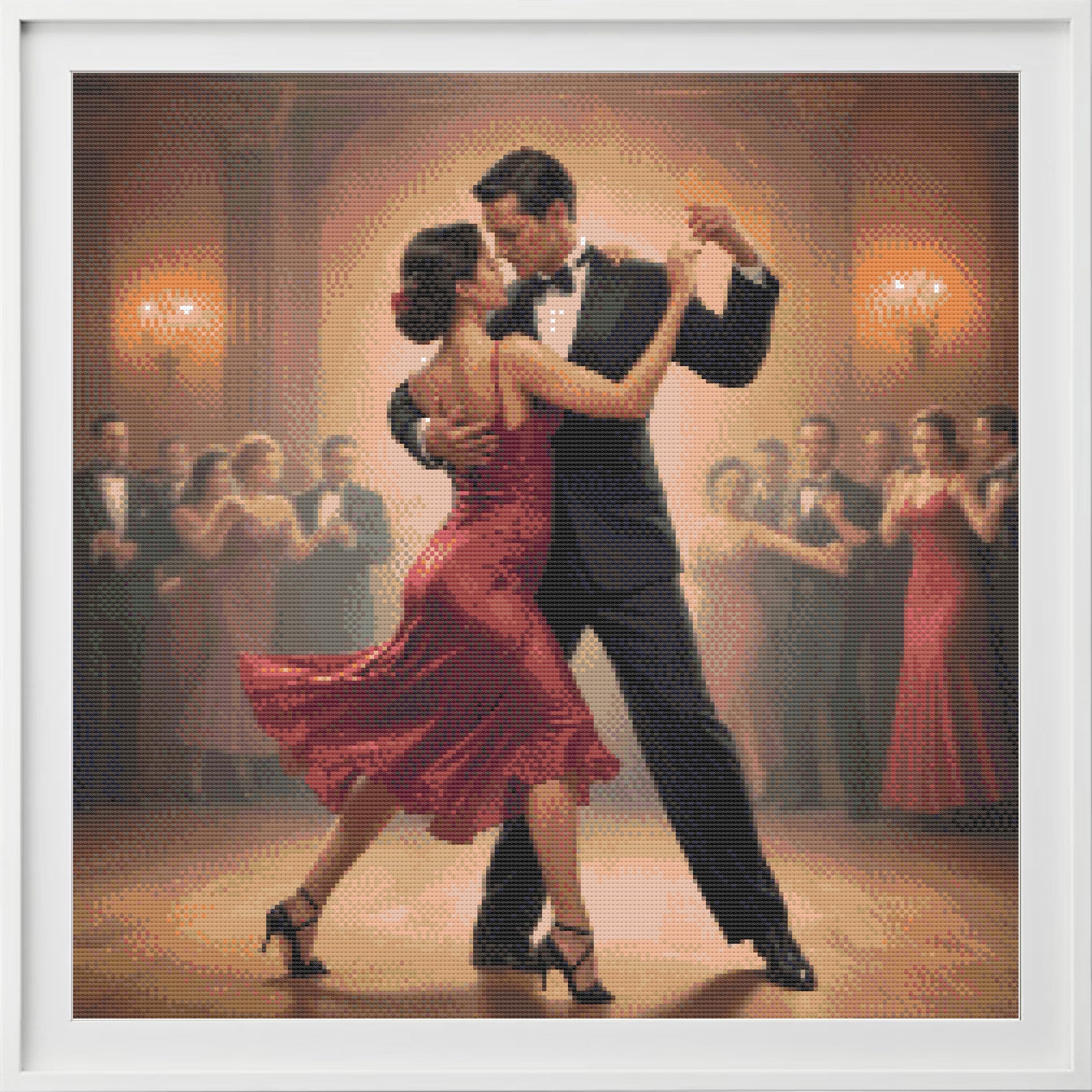 Tango Cross Stitch Pattern, PDF Pattern, Dance Embroidery, DIY, Gift ...