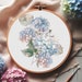 Hydrangea Bouquet Cross Stitch Pattern PDF – Floral Embroidery Design ...