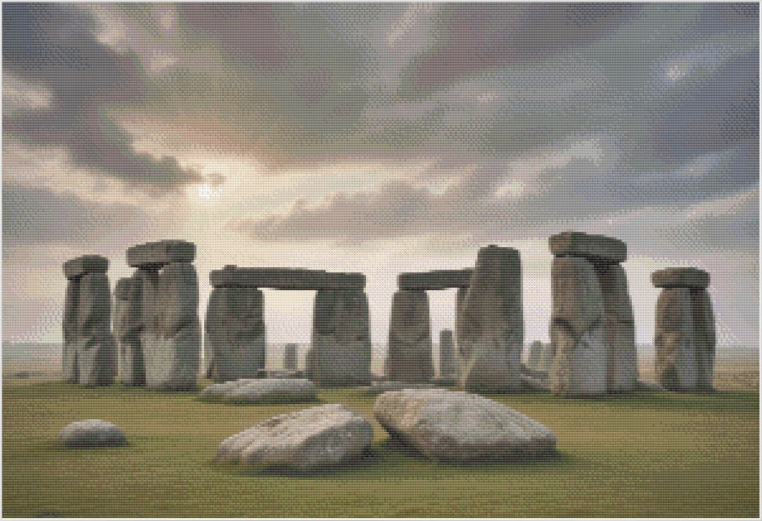 Stonehenge - Cross Stitch Pattern, PDF Pattern, Embroidery, DIY ...