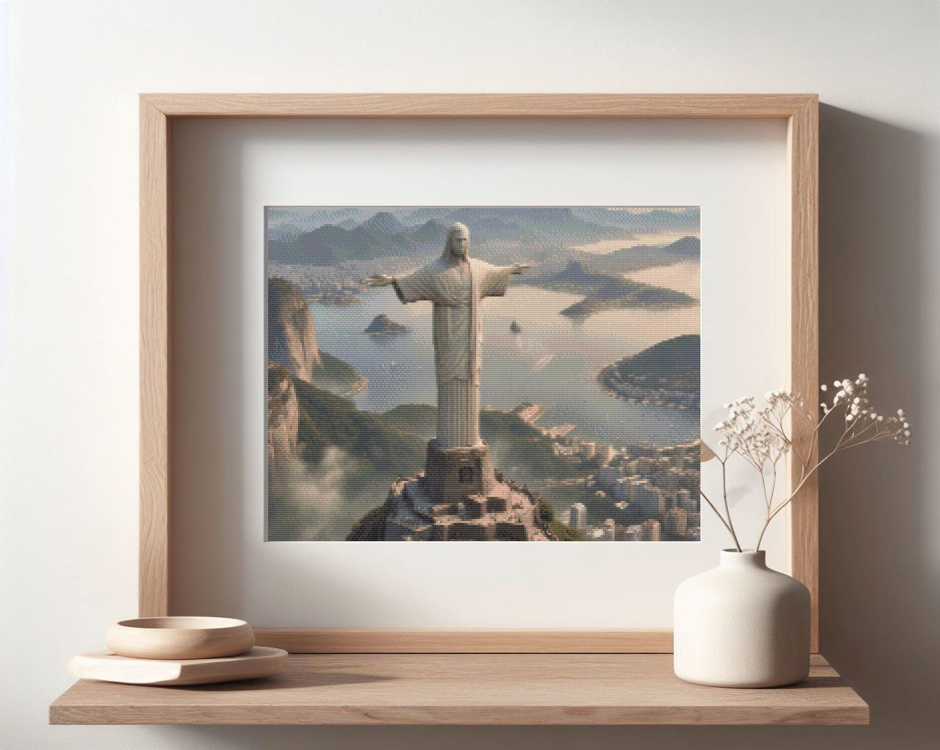 Christ the Redeemer - Cross Stitch Pattern, PDF Pattern, Embroidery ...