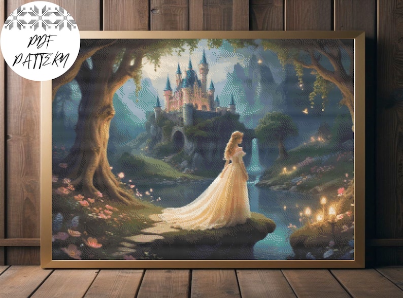 Fairytale Cross Stitch Pattern: Fantasy Fiction Embroidery (PDF Pattern ...